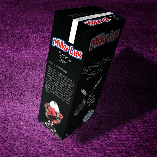 Packaging of Whipping cream 1L tetrapack brick | Product packaging contest