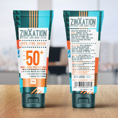 Design a Sunscreen Label for Tubes | Product packaging contest