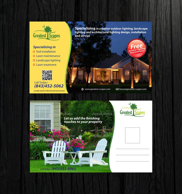 Create a postcard/flyer for Greatest Scapes Landscaping | Postcard ...