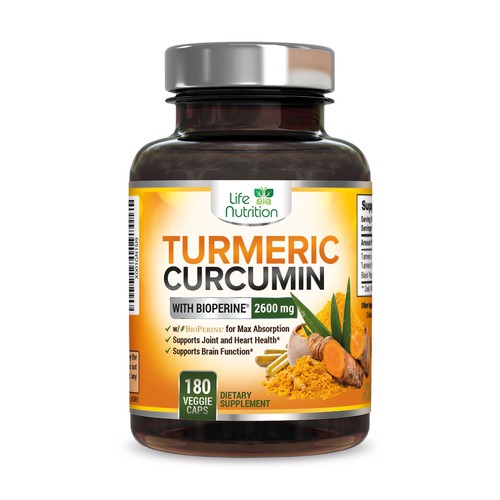 Designs | Life Nutrition needs a "beautiful label" for its Turmeric ...