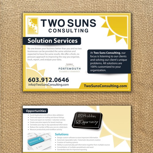 6.25 x 9 Direct Mail postcard for technology solutions company ...