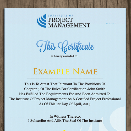 Professional certificate design on pre-formatted background | Postcard ...
