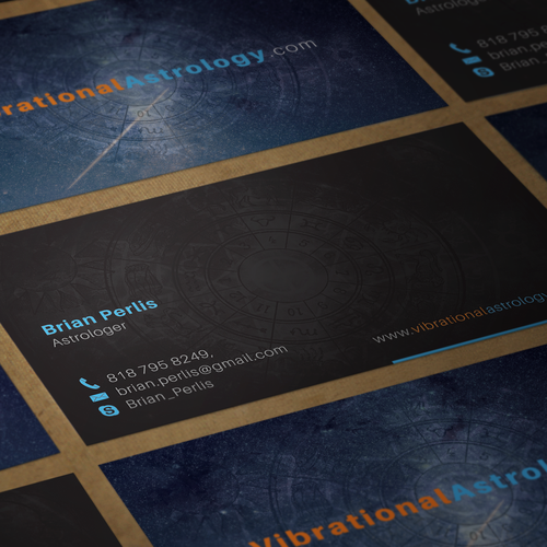 Business Card Design for a Professional Online Astrologer/Website ...