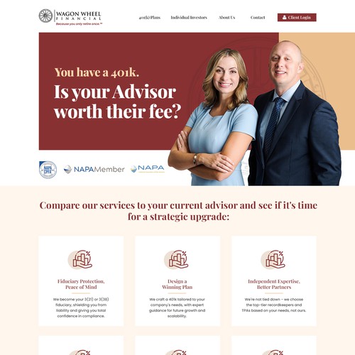 Designs | Financial Services Website Redesign | Web page design contest