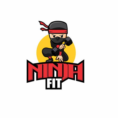 branding of Ninja-Fit program for GRIT fitness facility | Logo design ...