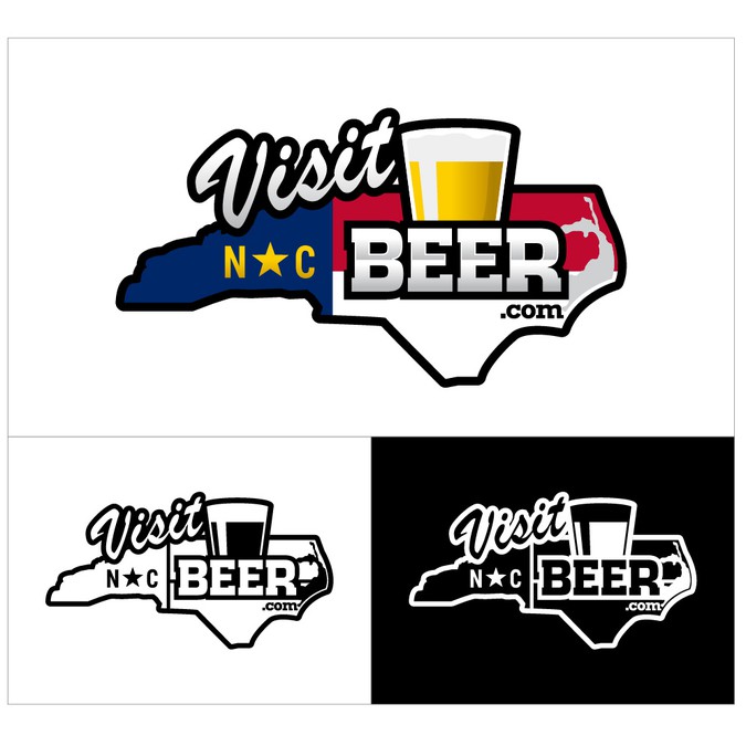 Visit NC Beer is a travel and tourism organization for NC beer | Logo ...