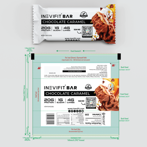 Designs | Protein Bar Individual Packing Design | Product packaging contest