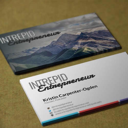 Creative Business Card for Intrepid Entrepreneur | Business card contest