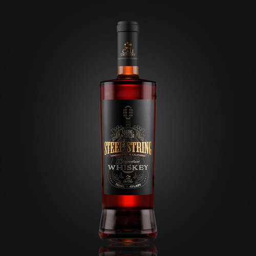 Designs | Steel String Signature Whiskey | Product label contest
