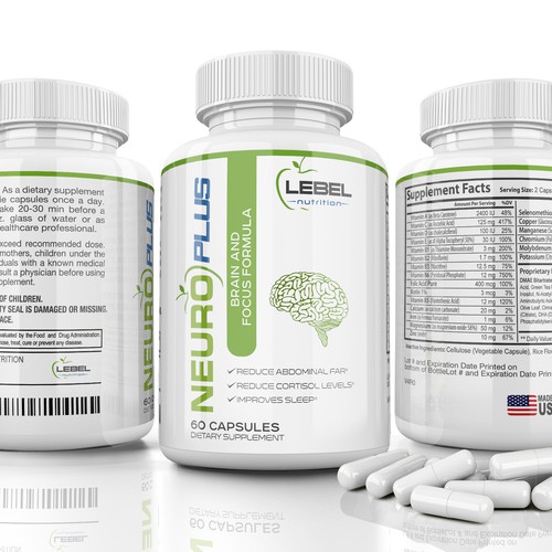 brain supplement label design | Product label contest