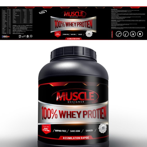 MUSCLE DESIGNER NUTRITION - Label design | Product label contest