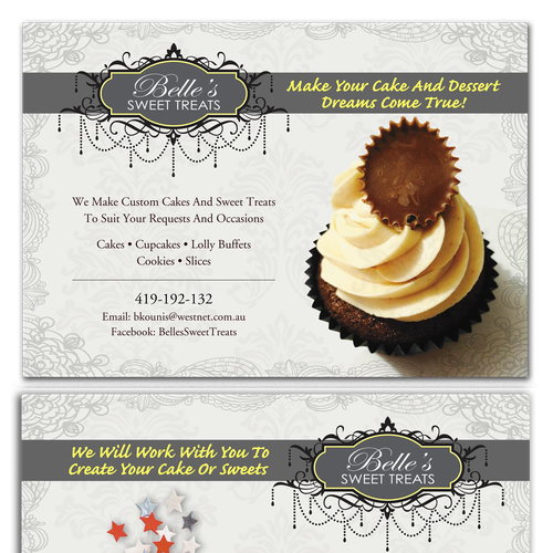 Create a "sweet" flyer for Belle's Sweet Treats | Postcard, flyer or ...