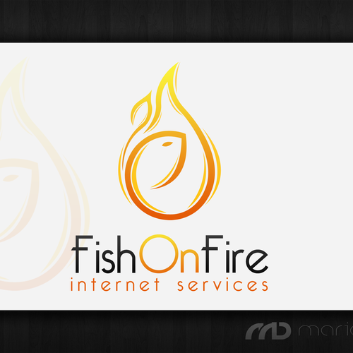 Fish on Fire - Internet Services Logo | Logo design contest