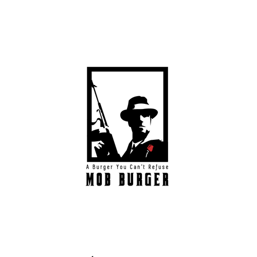 Mob burger mafia themed burger restaurant | Logo & business card contest