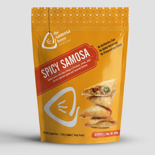 Designs | Packaging Designs for Frozen Samosa Packs | Product packaging ...