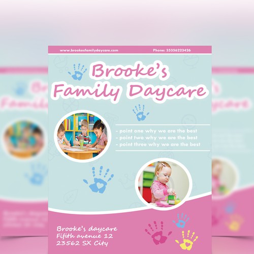 Create a Flyer for a Premium Home Day Care Service | Postcard, flyer or ...