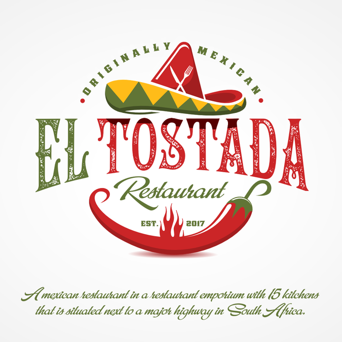 Create a colourful edgy Mexican logo for a restaurant in South Africa ...