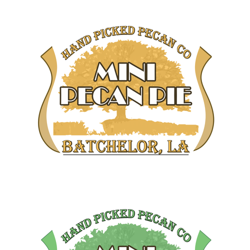 Create a classic and fun label for packaged pecan candy and pies ...