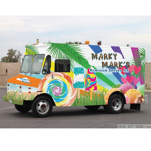 Design a creative Hawaiian Shaved Ice Truck Wrap!! | Car, truck or van ...