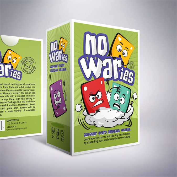 Design a cool and fun box for a educational game similar to "War ...