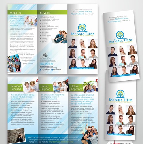 Create a capturing/professional looking brochure for a Teen Substance ...