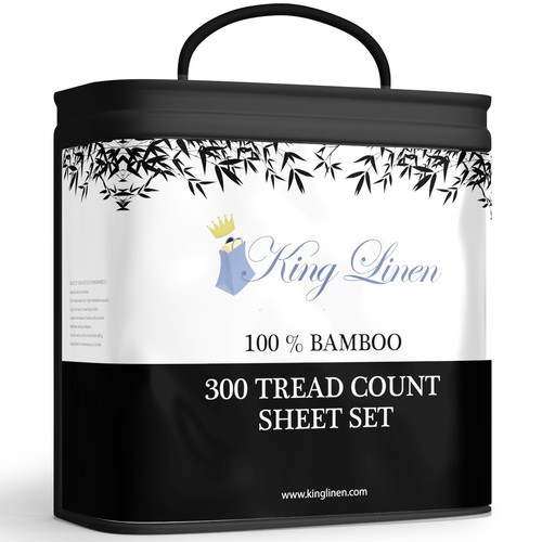 100% Bamboo Sheet Set Inserts | Product packaging contest
