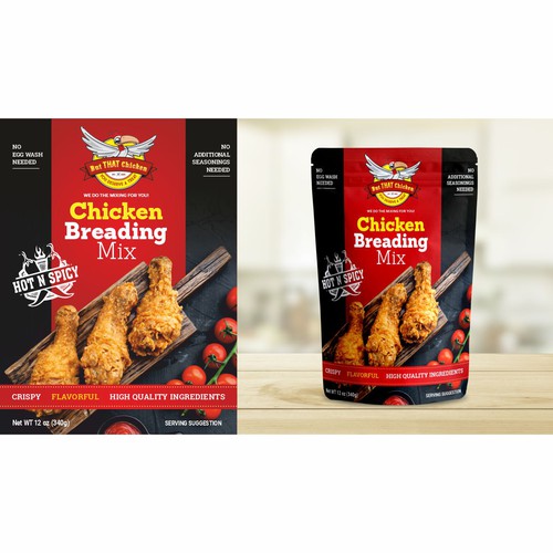 Designs | Design appetizing chicken breading mix food packaging that ...