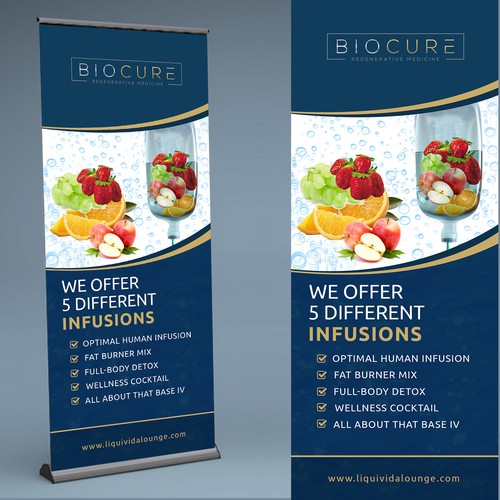 IV Therapy Pull-Up Banner | Signage contest