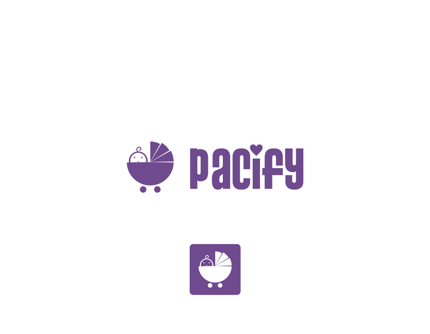 Create a beautiful logo for Pacify - a mHealth app offering peace of ...
