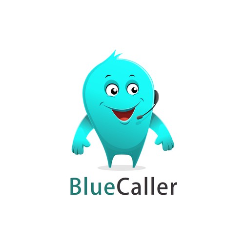 BlueCaller - Create a logo character/mascot for a software application ...