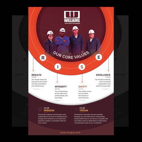 Designs | Posters to RISE up to our company Core Values! | Poster contest