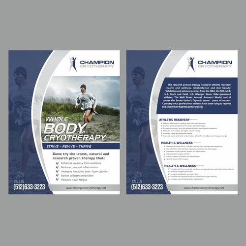 Create an eye-catching flyer marketing cryotherapy | Postcard, flyer or ...