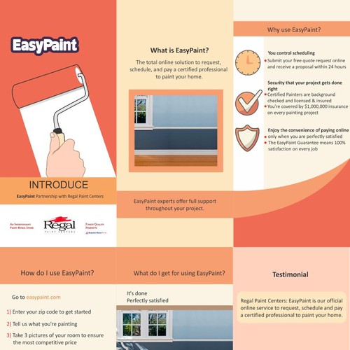 Awesome Brochure Design for Online House Painting Company | Brochure ...