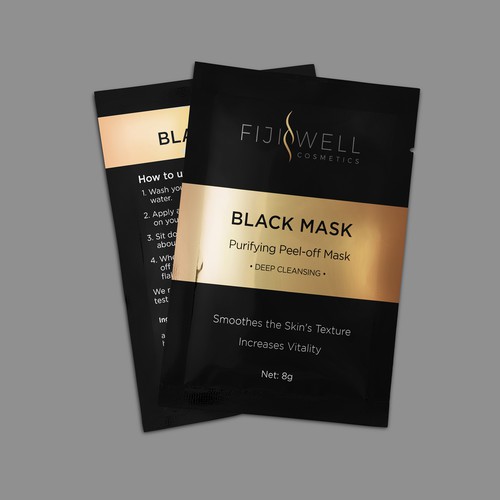 Luxury blackhead cosmetics packets with additional work for the winner ...