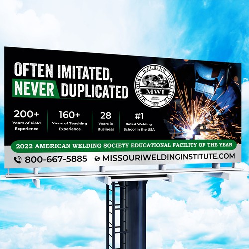 Designs | Billboard for top welding school in the USA! | Signage contest