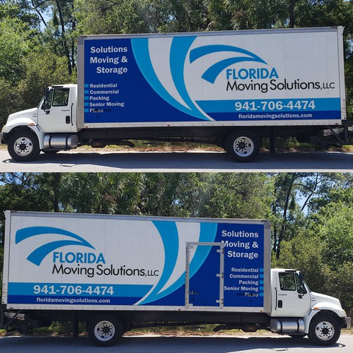Designs | Moving Company Box Truck Wrap | Car, truck or van wrap contest