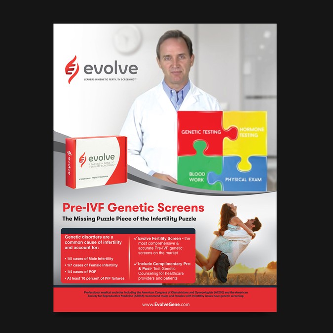 Evolve Fertility Genetic Testing Ad | Poster contest
