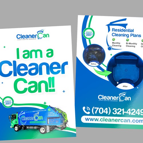 Designs | Trash Can Cleaning Business Flyer | Postcard, flyer or print ...