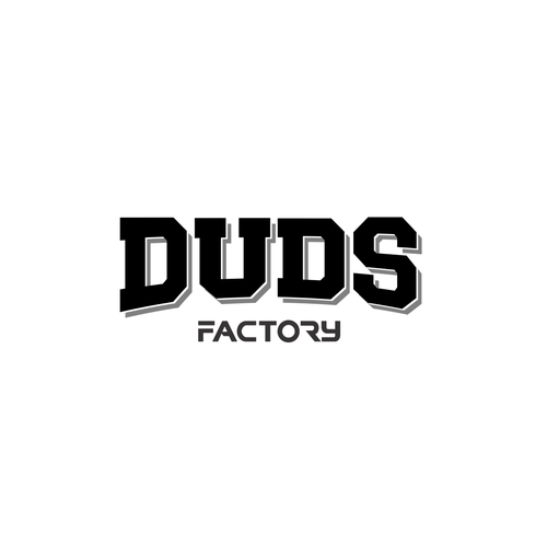 Seeking a vintage, modern logo for Duds Factory, a men's apparel basics ...