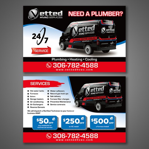 Designs | Attention grabbing postcard for our HVAC company | Postcard ...