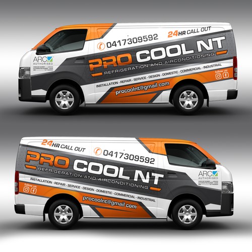 PRO COOL NT needs a van wrap designed that grabs your attention | Car ...
