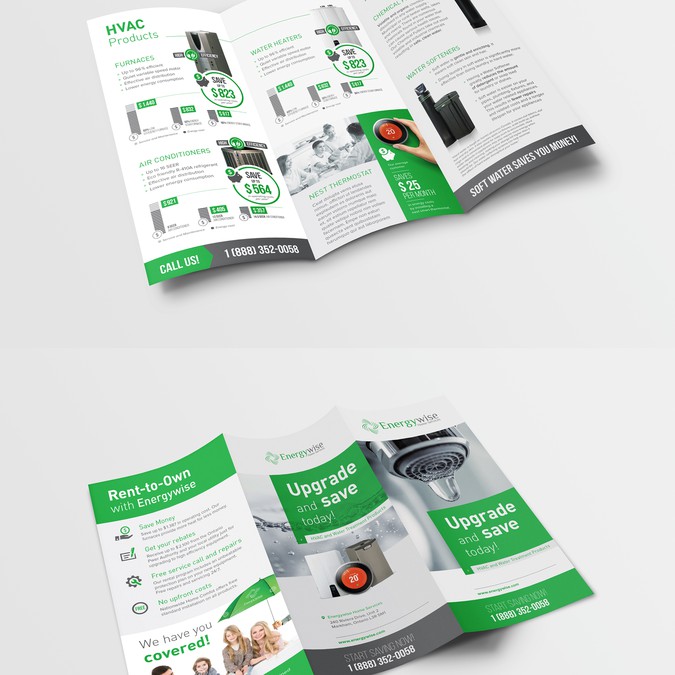 HVAC company needs a modern & sleek design for our brochure. | Brochure ...