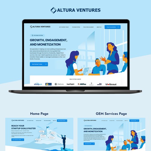 Designs | Altura.com Website Redesign | Web page design contest