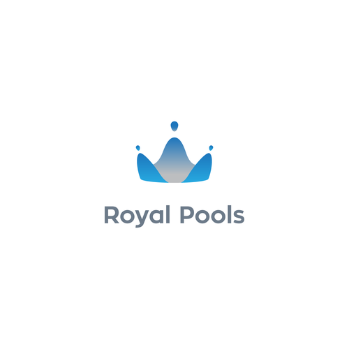 Create a crown from a splash of water for Royal Pools | Logo & business ...