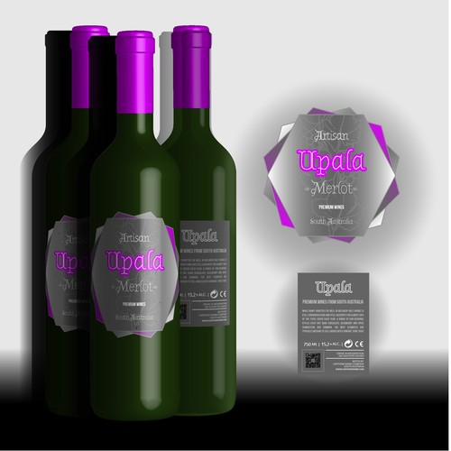 Australian Wine Label Range Design - Upala Wine | Product label contest
