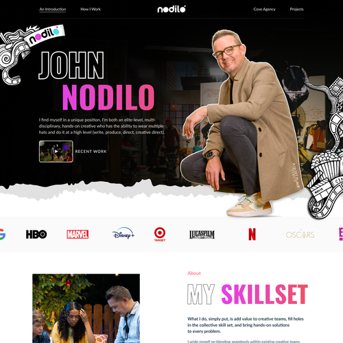 Designs | Creative Executive Site Redesign (Writer, Producer, Director ...