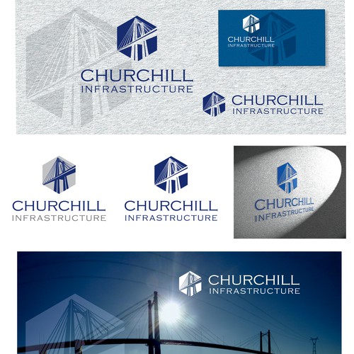 Create a classic traditional logo for Churchill Infrastructure Civil ...