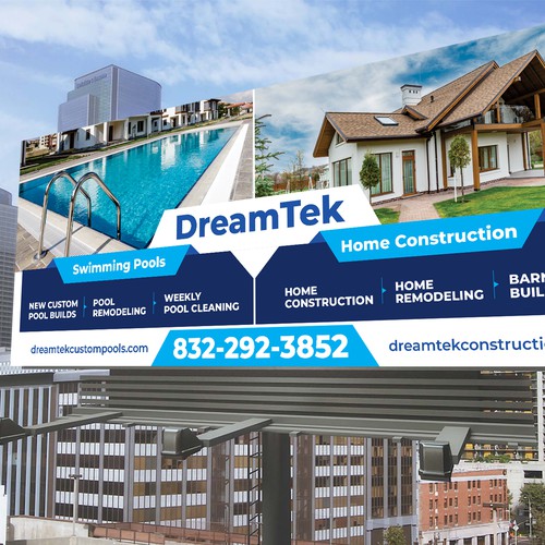 Designs | DreamTek Custom pools and DreamTek Construction sign ...