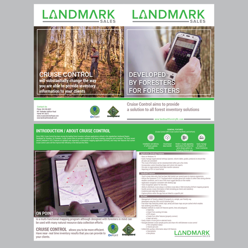 Design a brochure for our forest inventory software | Brochure contest