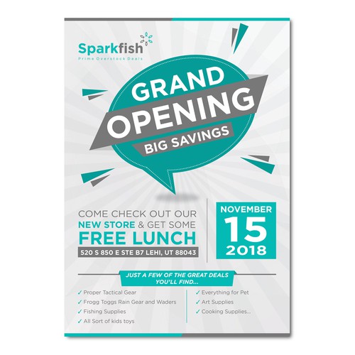 Liquidation Store Grand Opening Flyer | Postcard, flyer or print contest